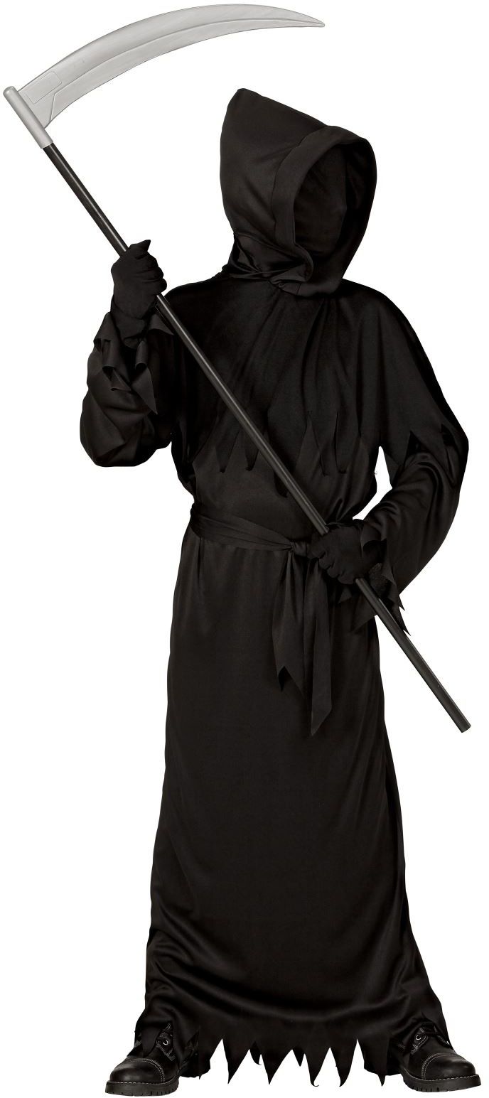 Zwart Grim Reaper gewaad kind - Feestkleding.nl