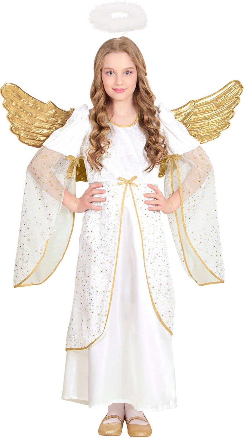 Witte engel kostuum | Feestkleding.nl