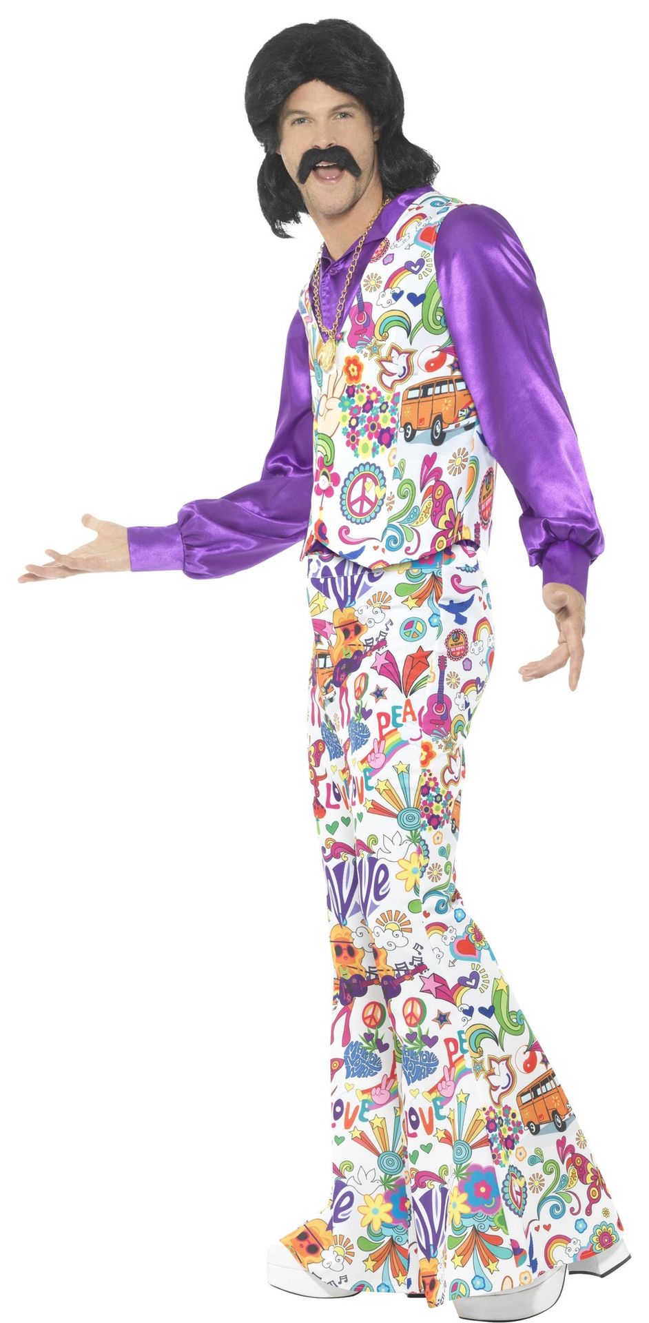 Flower Power pak mannen | Feestkleding.nl