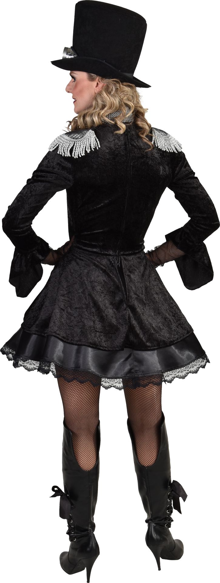 Steampunk sleutelprint jurk | Feestkleding.nl