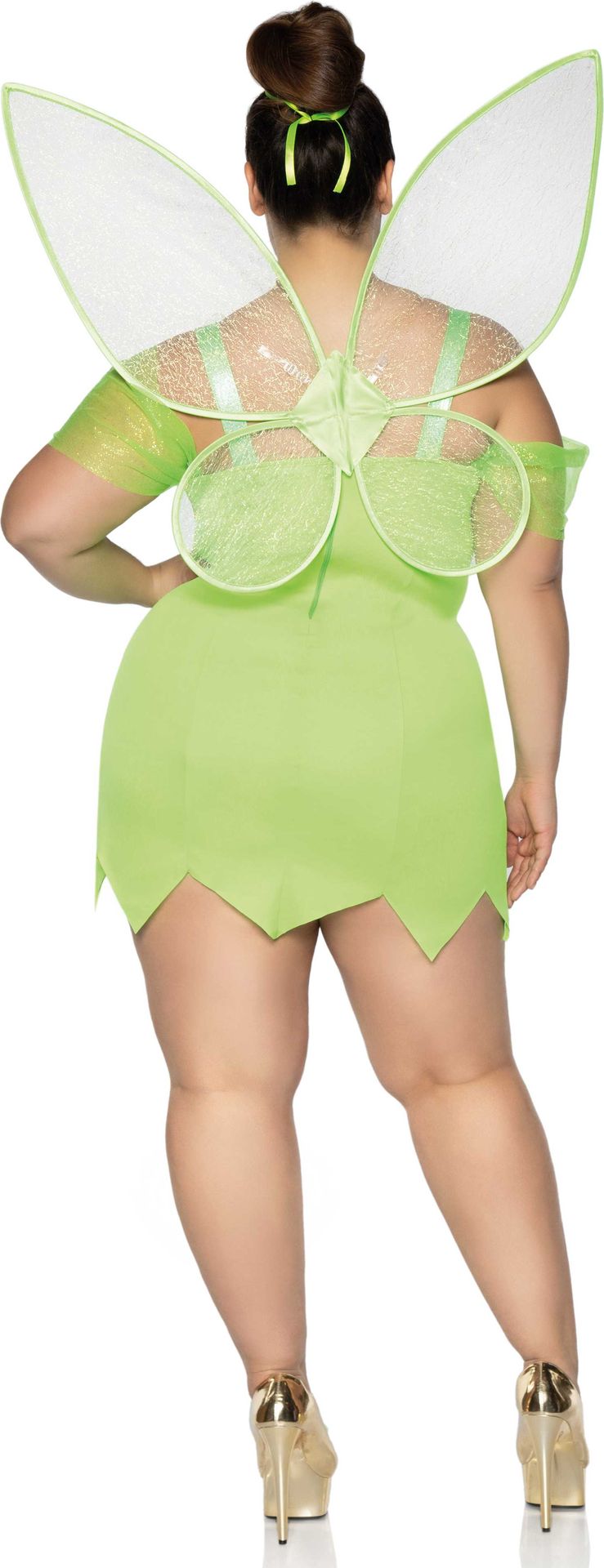 Tinkerbell glitter jurkje plus size