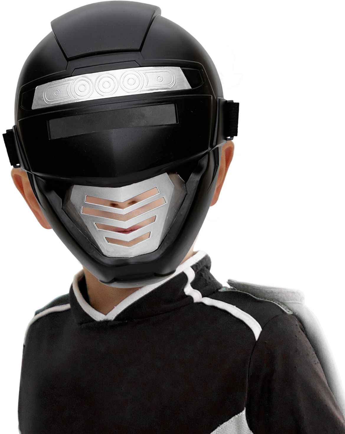 Zwarte robot masker | Feestkleding.nl